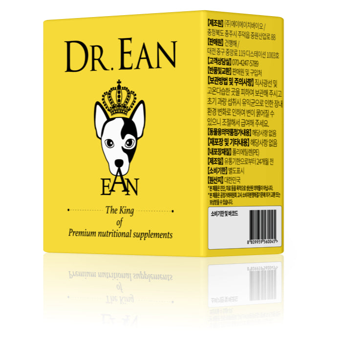 「DR.EAN 寵物保健食品 | 犬貓適用 | 韓國原裝 | 益生菌 + 關節保健 + 支氣管護理 | 天然一氧化氮配方 | 1g x 30